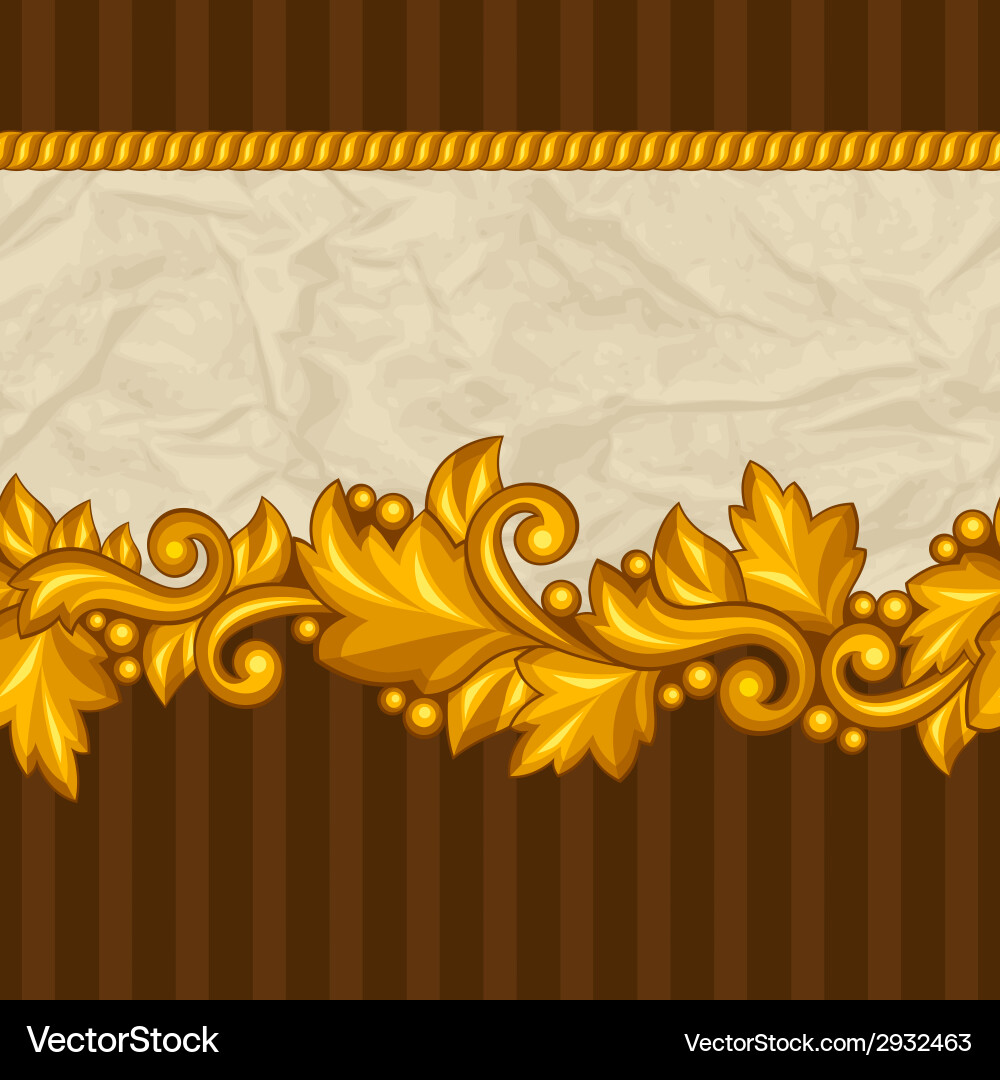 Baroque Floral Seamless Pattern Royalty Free Vector Image