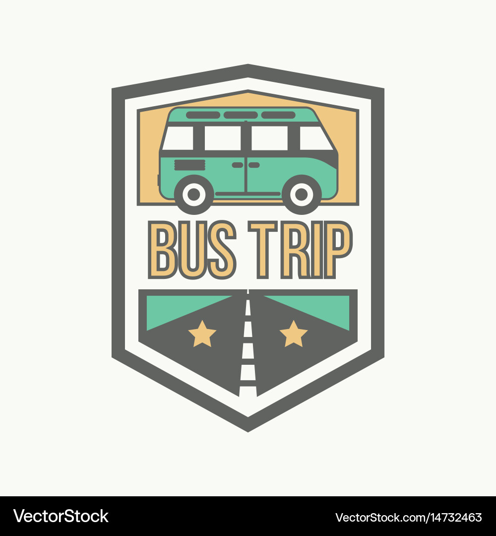 Field trip emblem Royalty Free Vector Image - VectorStock