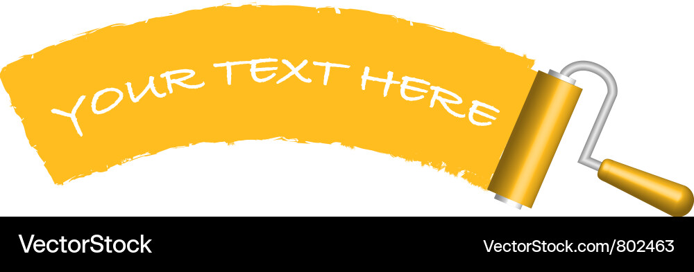 Paint roller Royalty Free Vector Image - VectorStock