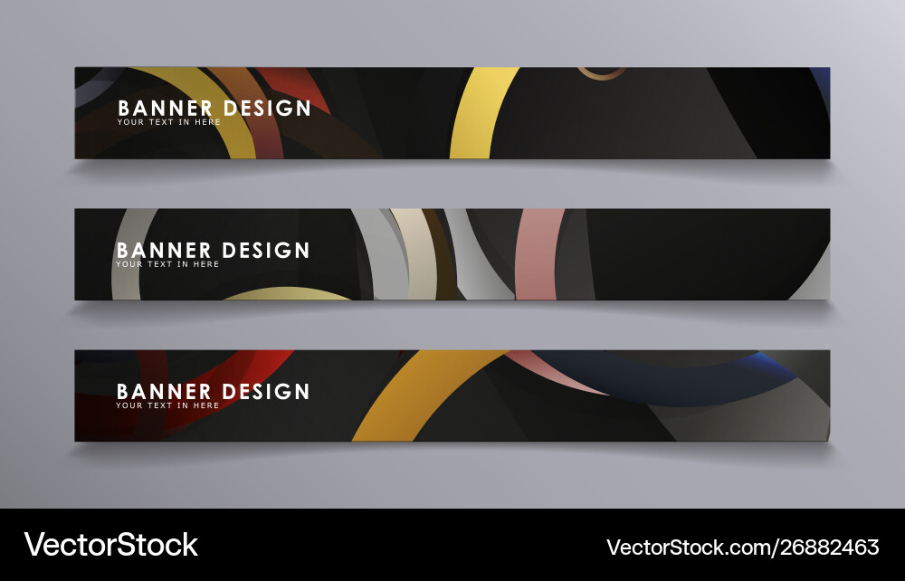 Rectangular banners against background Royalty Free Vector