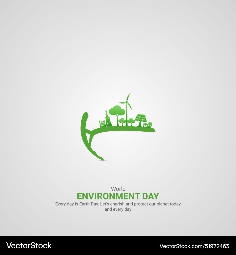 World environment day world environment day Vector Image