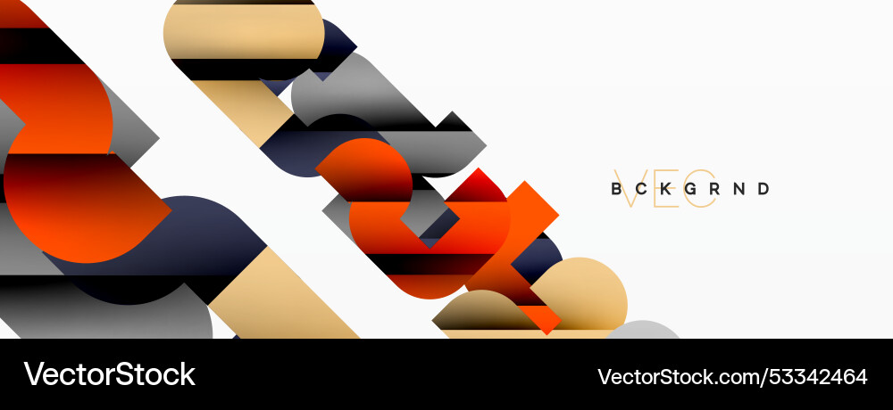 Abstract Background Colorful Geometric Curve Vector Image