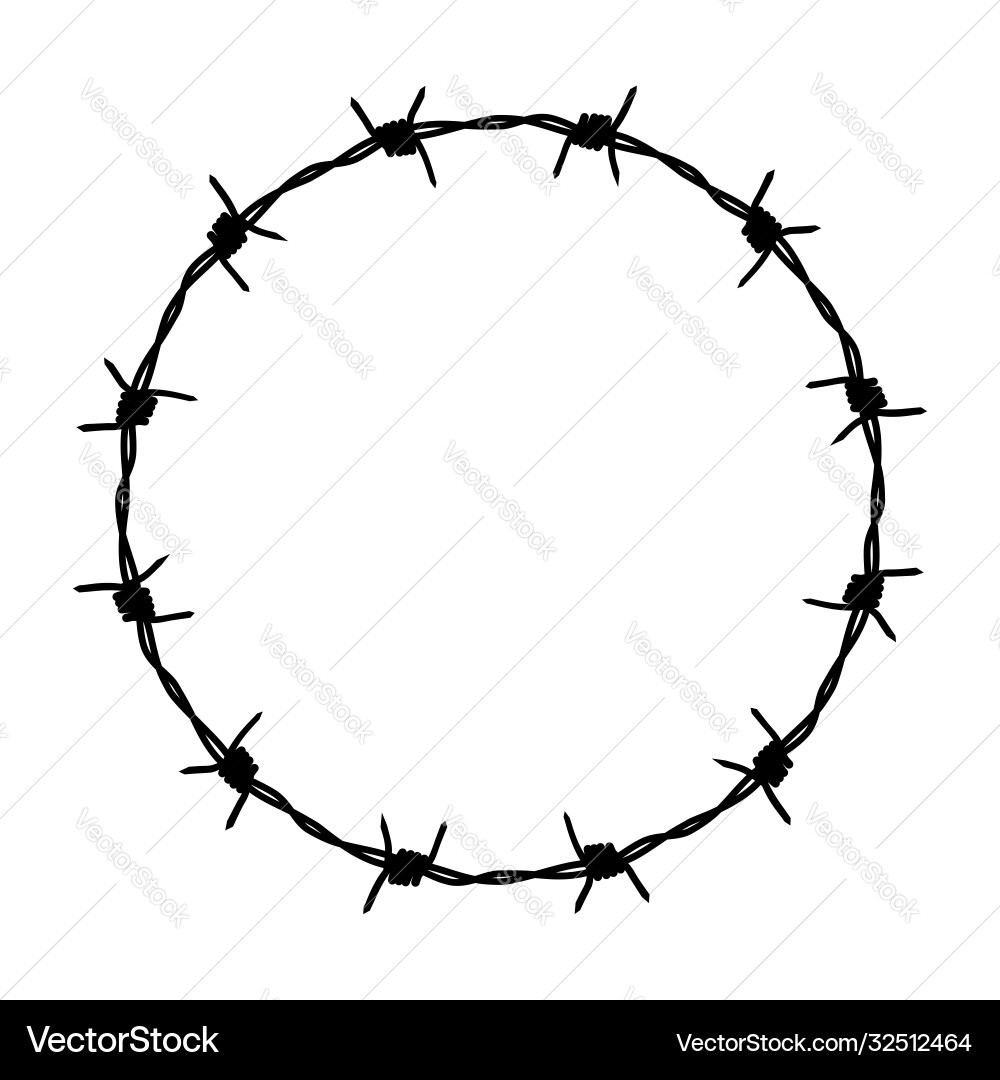 Barbed Wire Circle Frame Vector Images (over 170)
