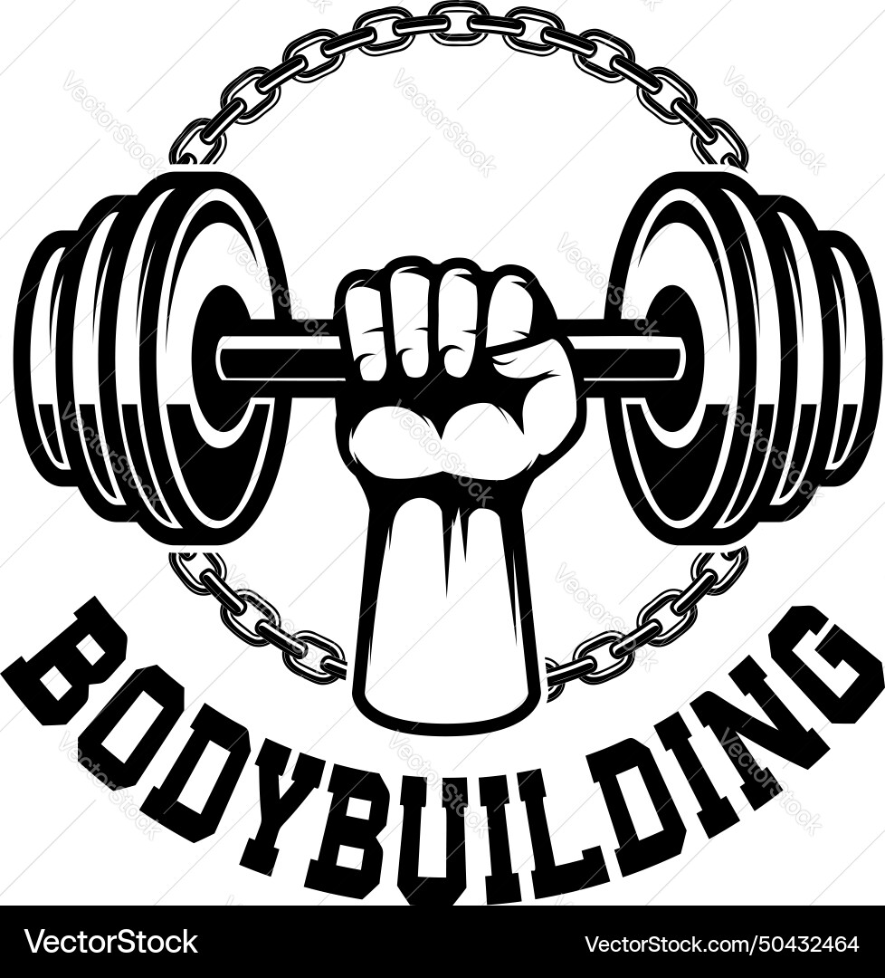 Fitness Hand with Dumbbell Royalty Free Vector Image