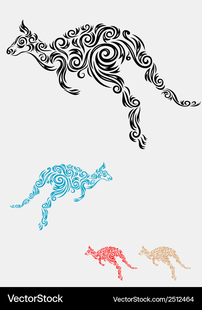 Kangaroo Royalty Free Vector Image - VectorStock