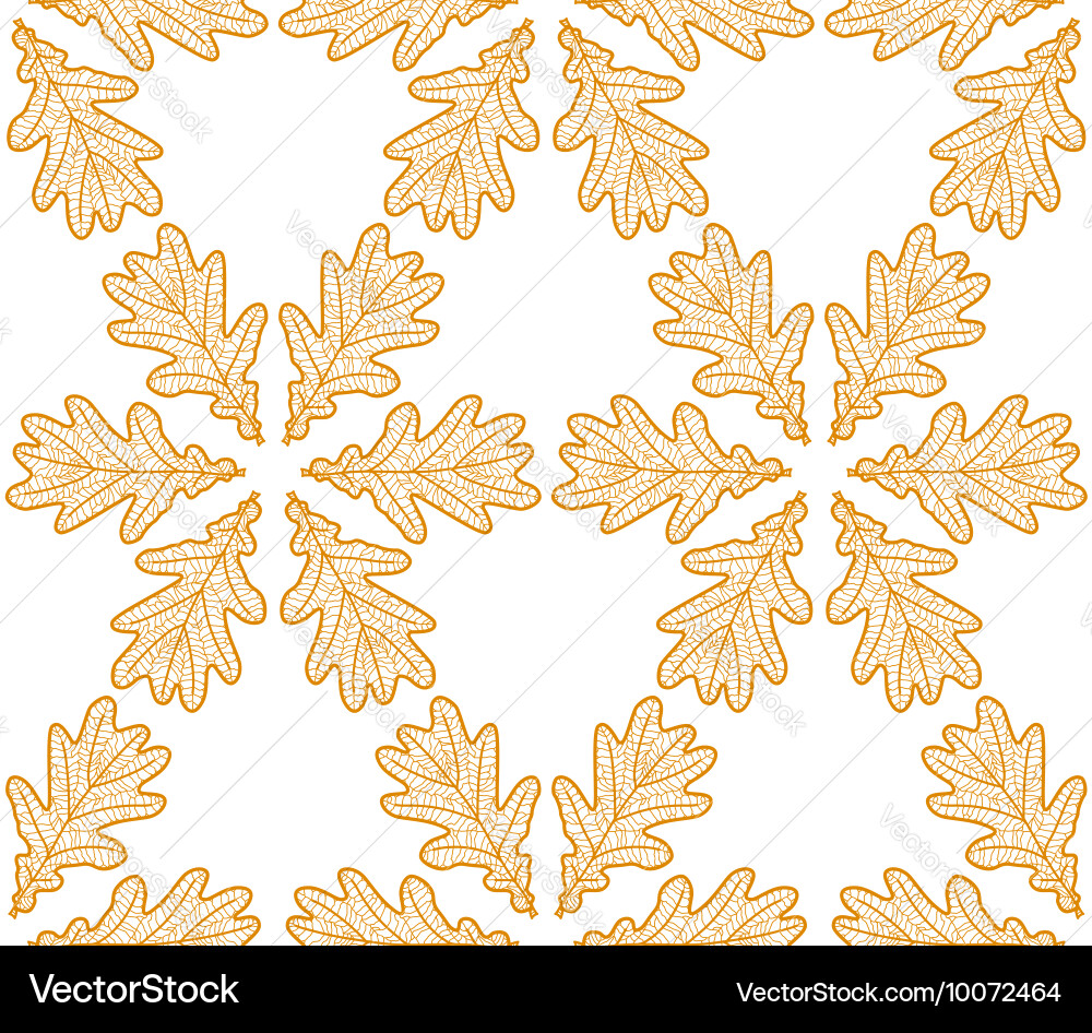 Oak pattern Royalty Free Vector Image - VectorStock