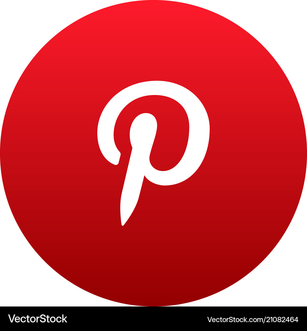 Pinterest Royalty Free Vector Image - VectorStock