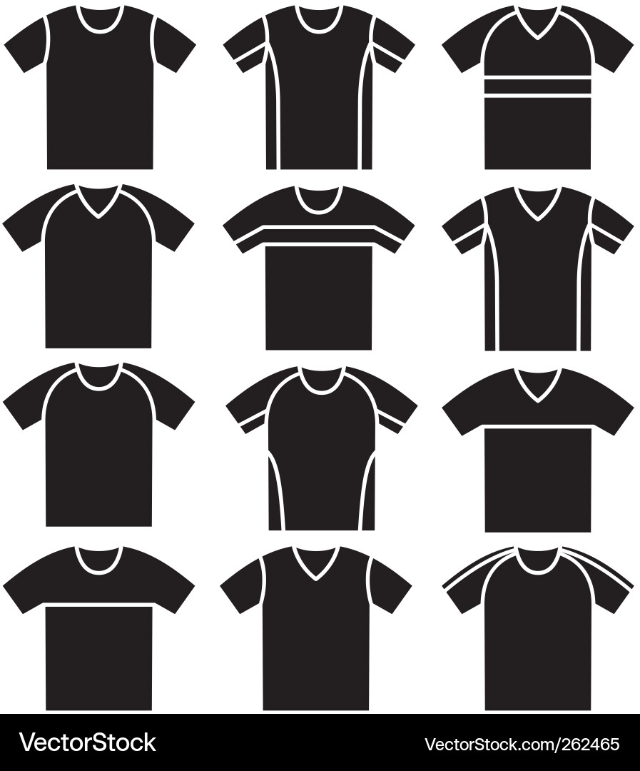 Shirt Collection - T-Shirts Royalty Free Vector Image