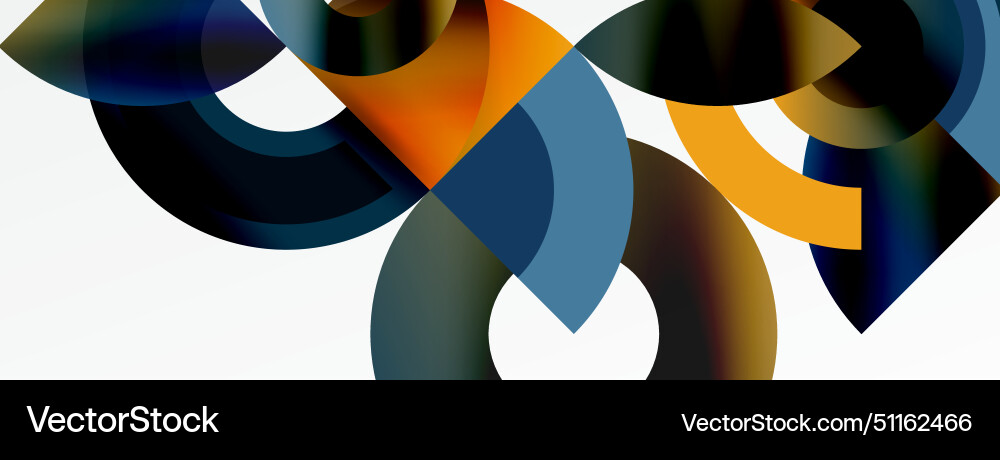 A colorful geometric design with circles Vector Image