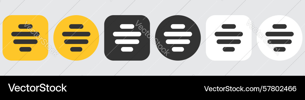 Bumble icon set full editable bundle app logo Vector Image