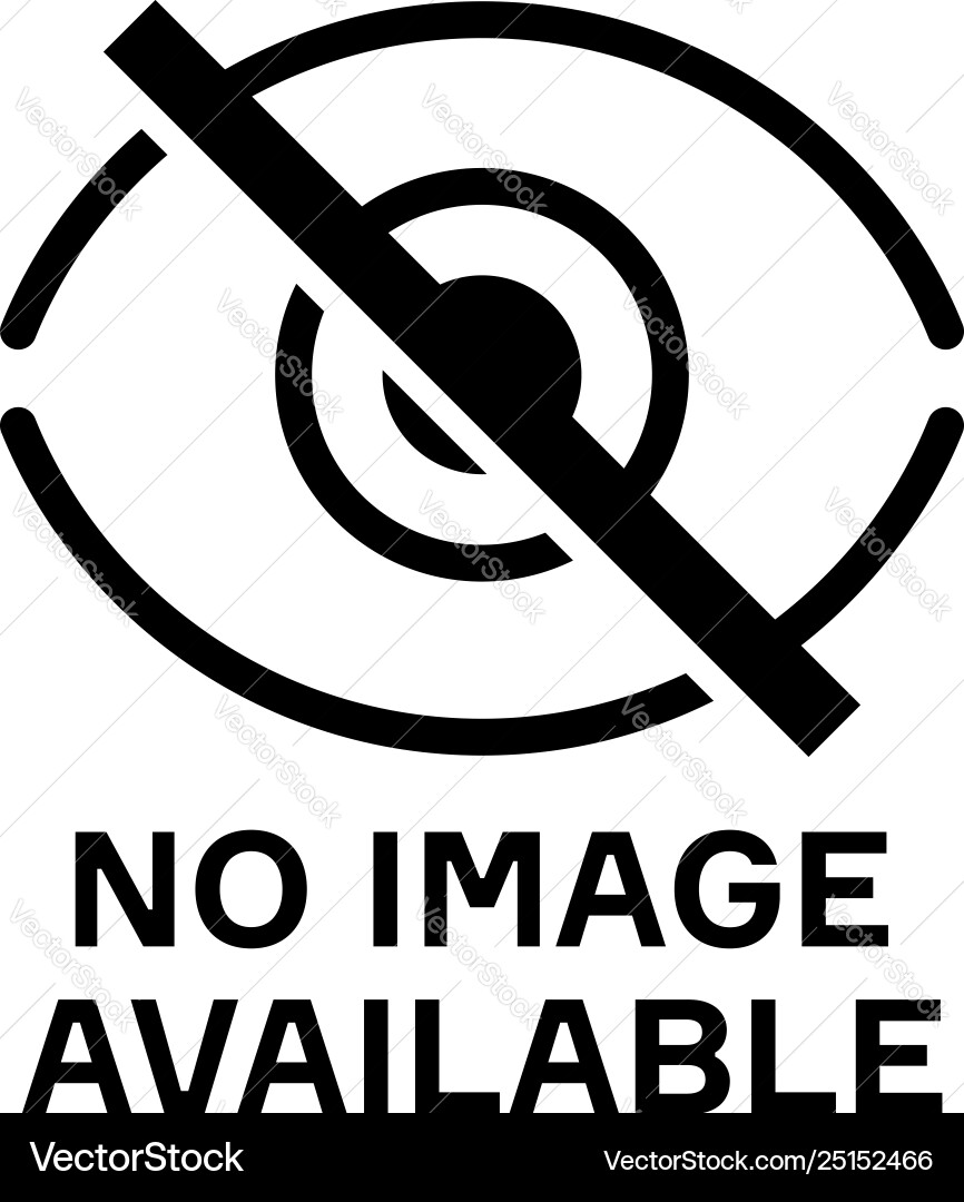 No image available sign Royalty Free Vector Image