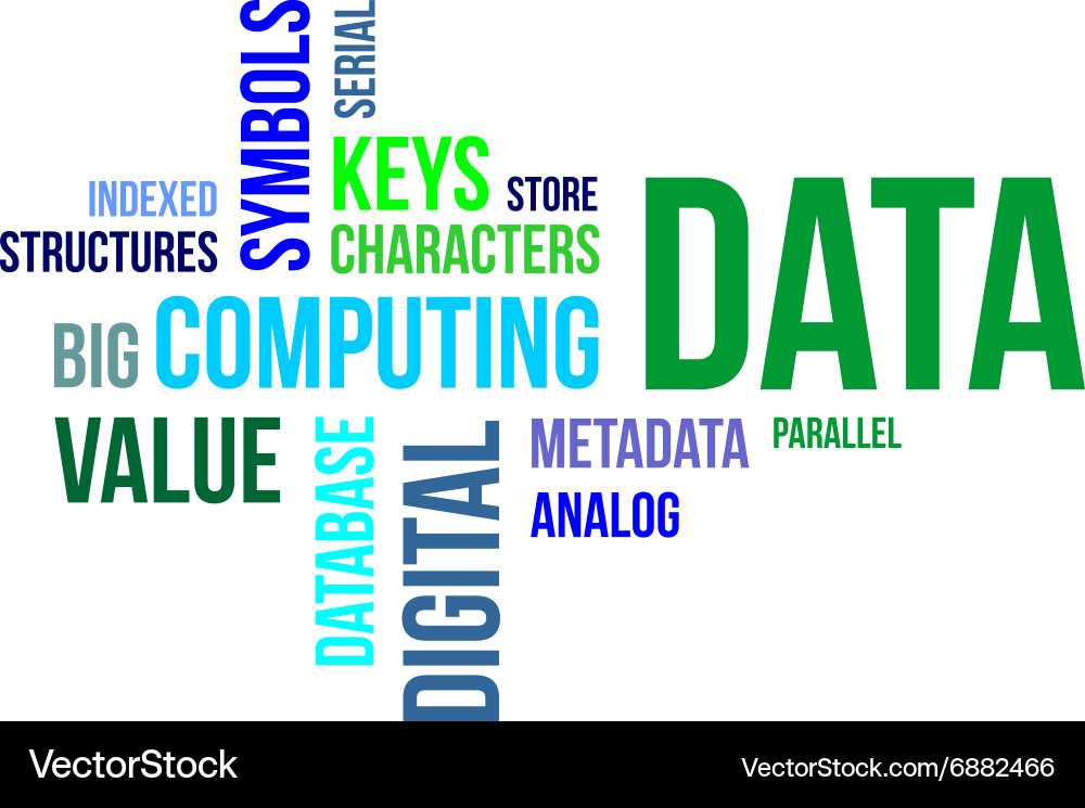 Word Cloud Analysis Royalty Free Vector Image - VectorStock