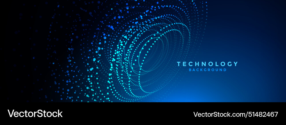 Abstract digital technology dotted background Vector Image