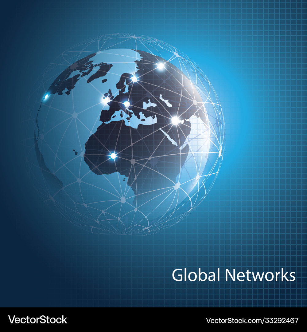 Abstract futuristic earth background design Vector Image