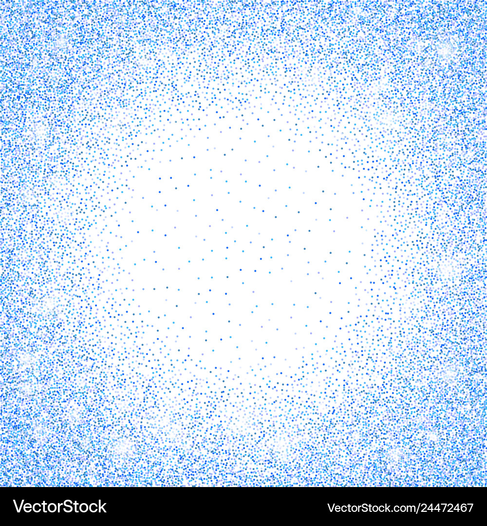 Blue glitter sparkle on a transparent background Vector Image