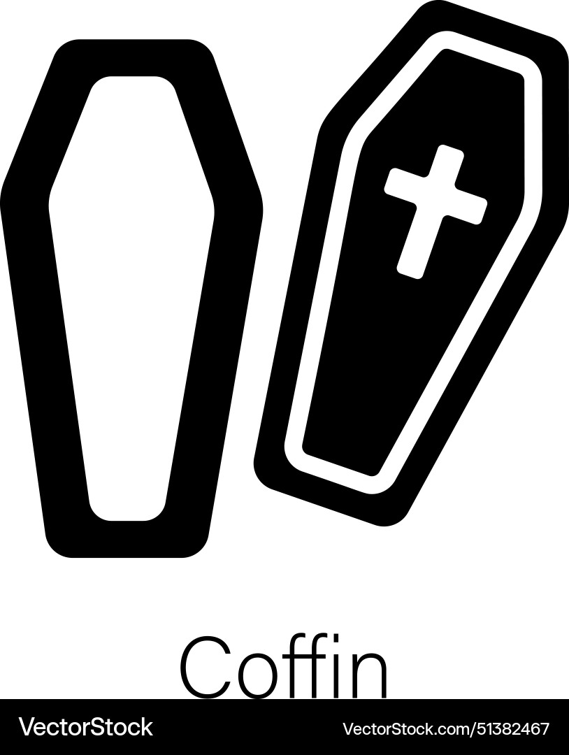Coffin Royalty Free Vector Image - VectorStock