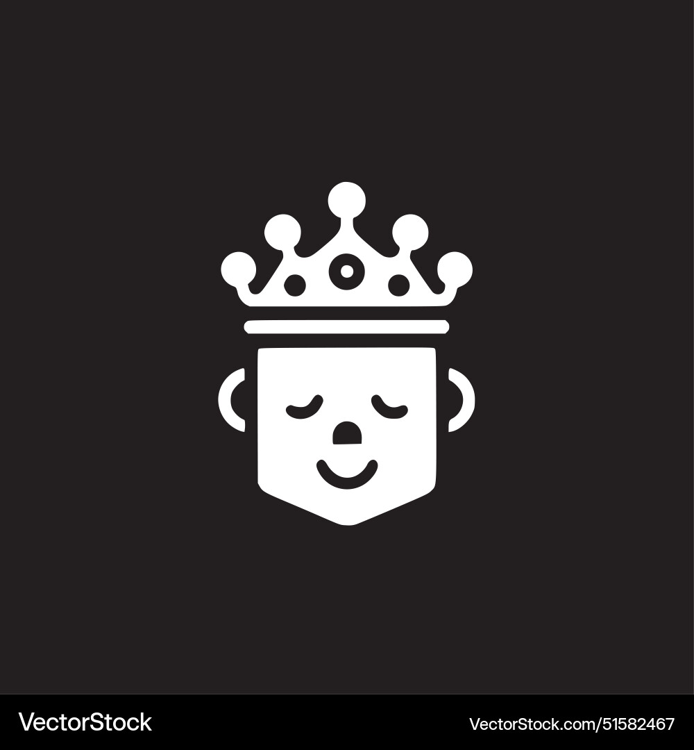 Coronation - minimalist and flat logo Royalty Free Vector