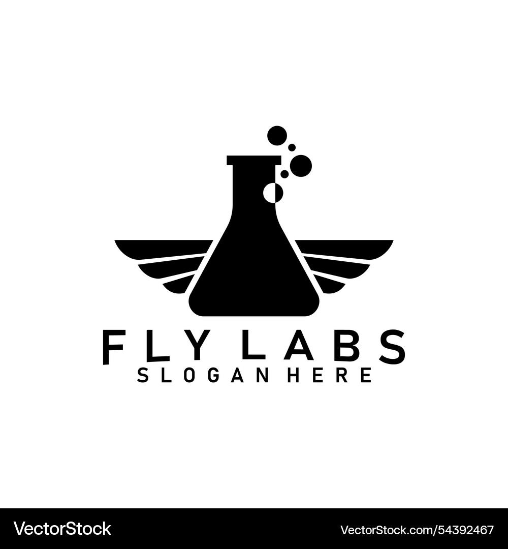 Fly labs logo icon logo design Royalty Free Vector Image