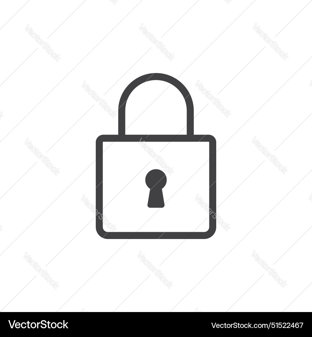 Lock icon Royalty Free Vector Image - VectorStock