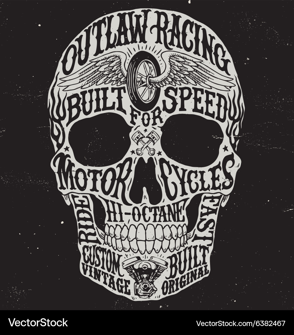 Motorcycle Typography Vector Images (over 4,500)
