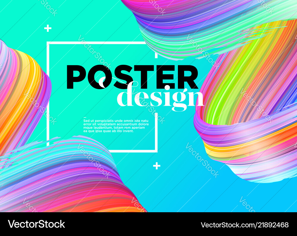 Abstract minimal poster design background Vector Image