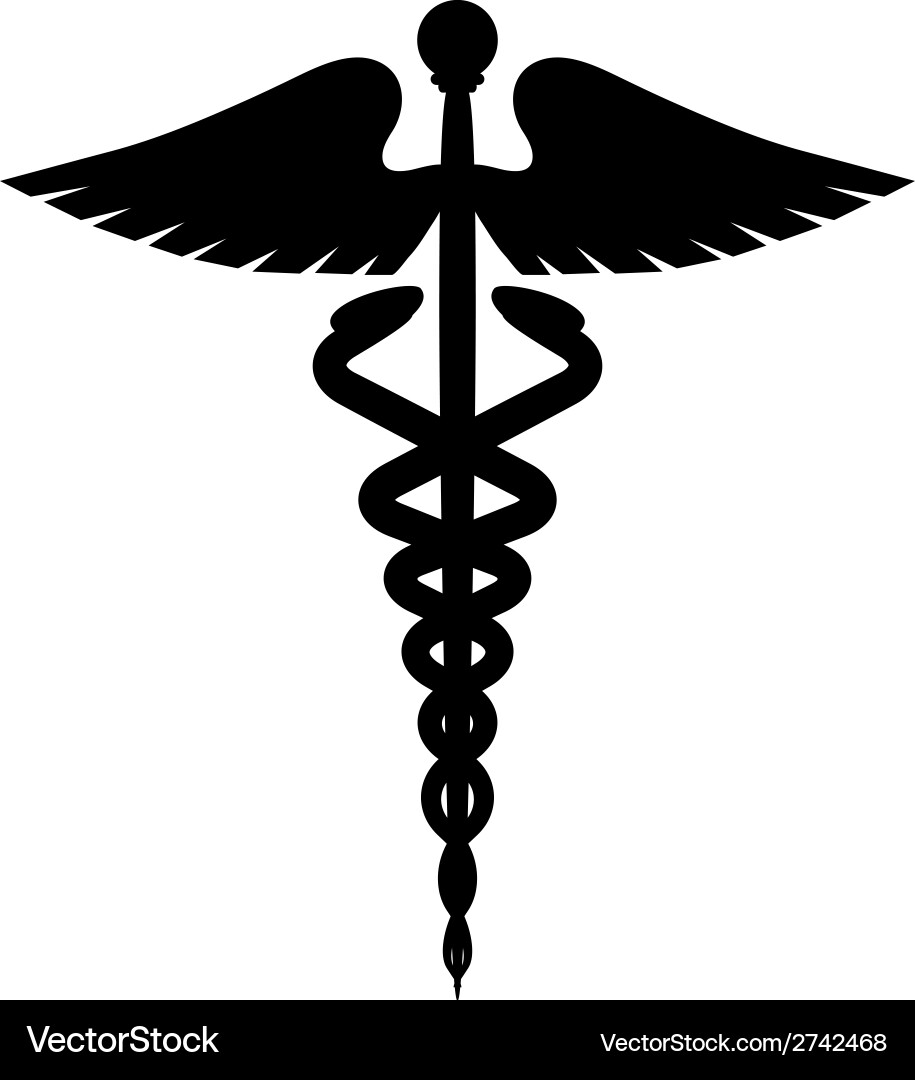Caduceus Symbol Royalty Free Vector Image - VectorStock