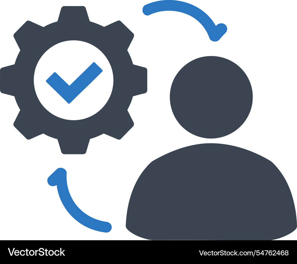 Efficiency settings icon Royalty Free Vector Image