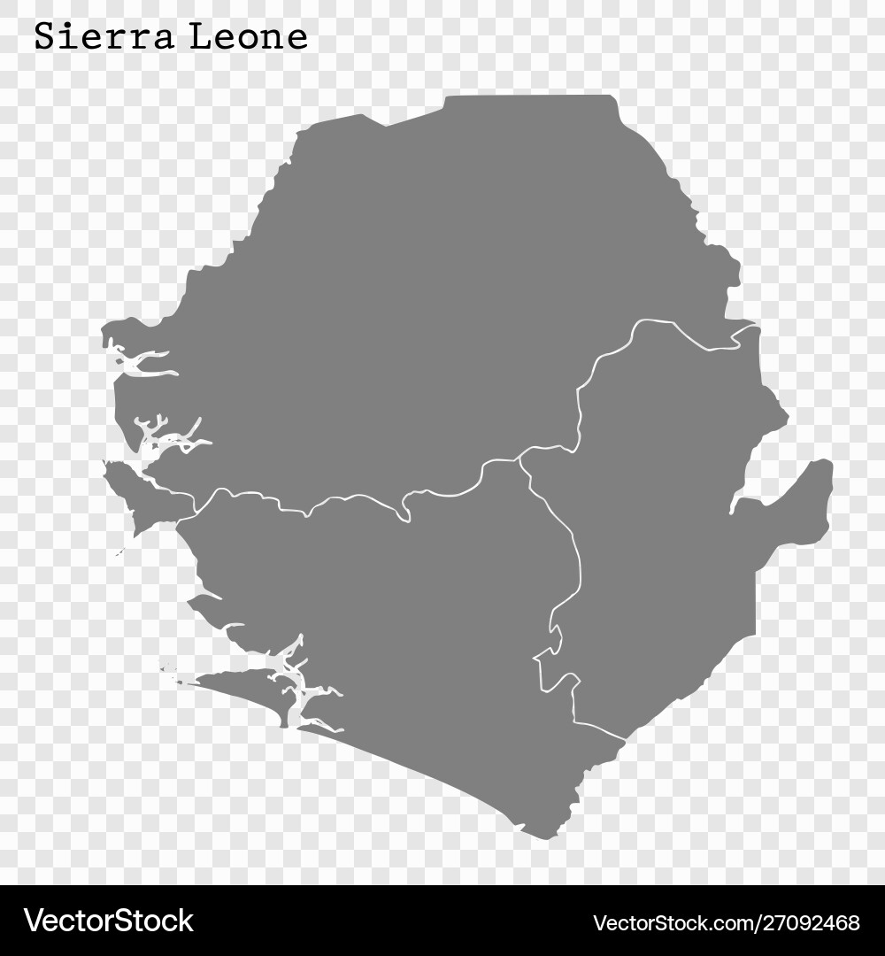 High quality map with borders Royalty Free Vector Image