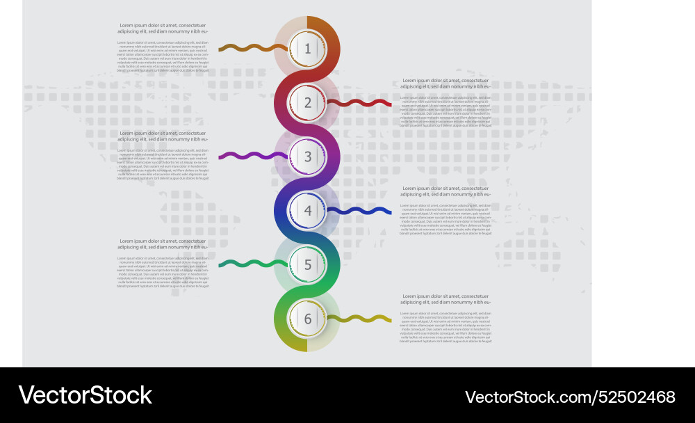 Infographic template of process step timeline Vector Image