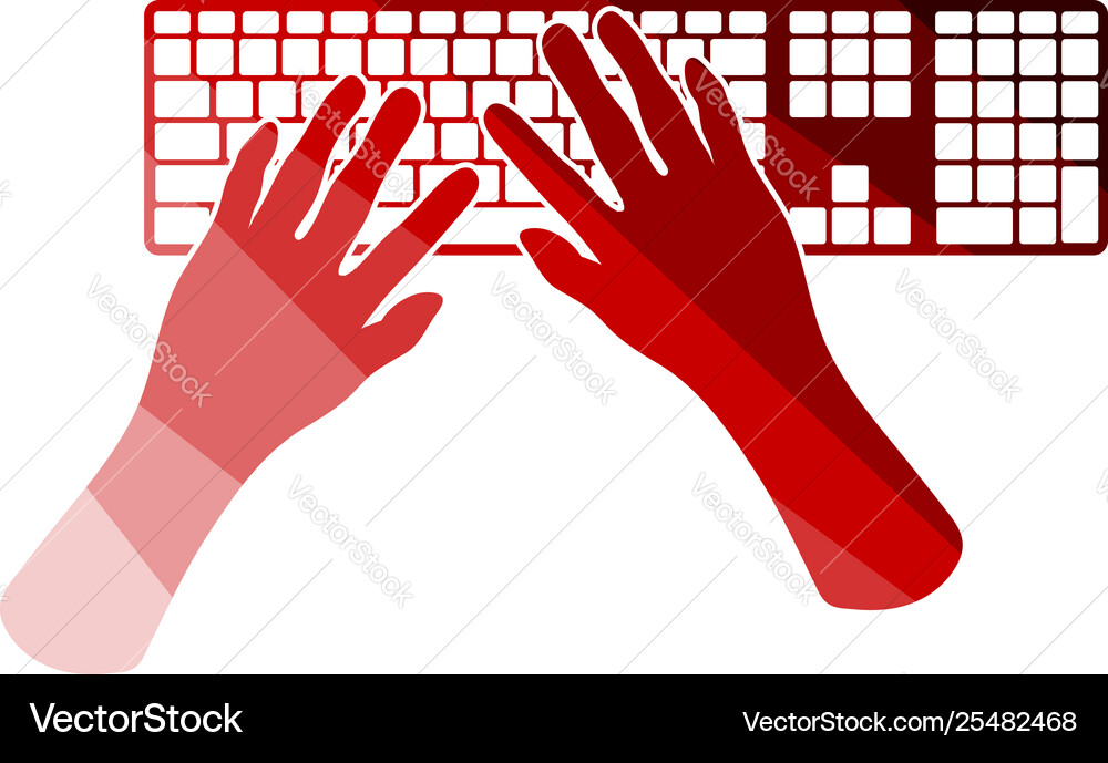 Typing icon Royalty Free Vector Image - VectorStock