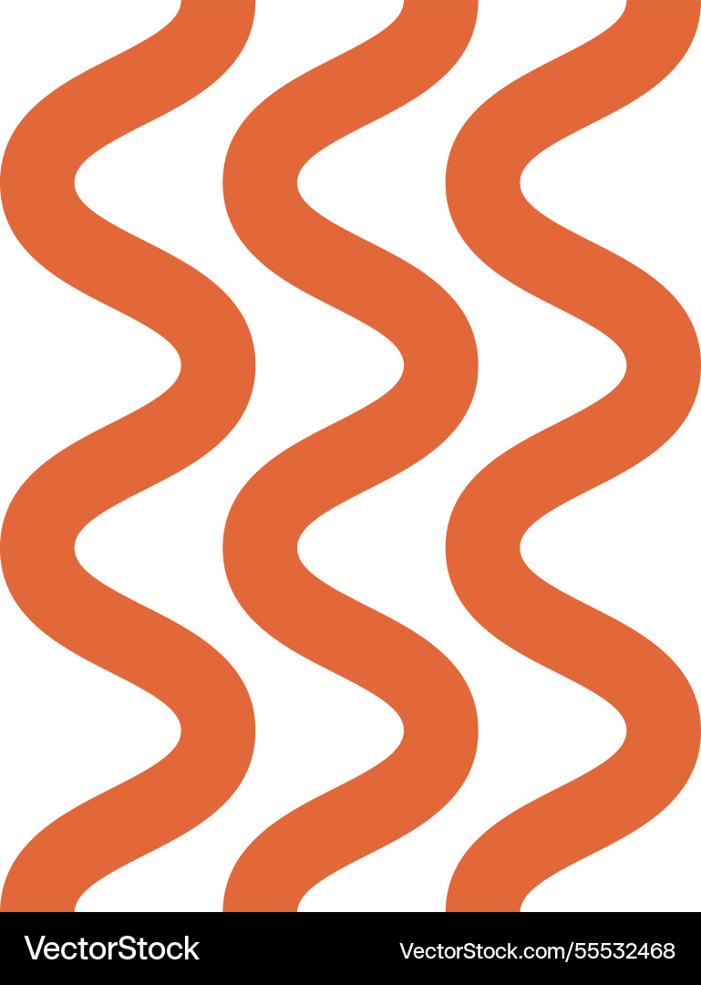 Vertical waves lines geometric shape Royalty Free Vector