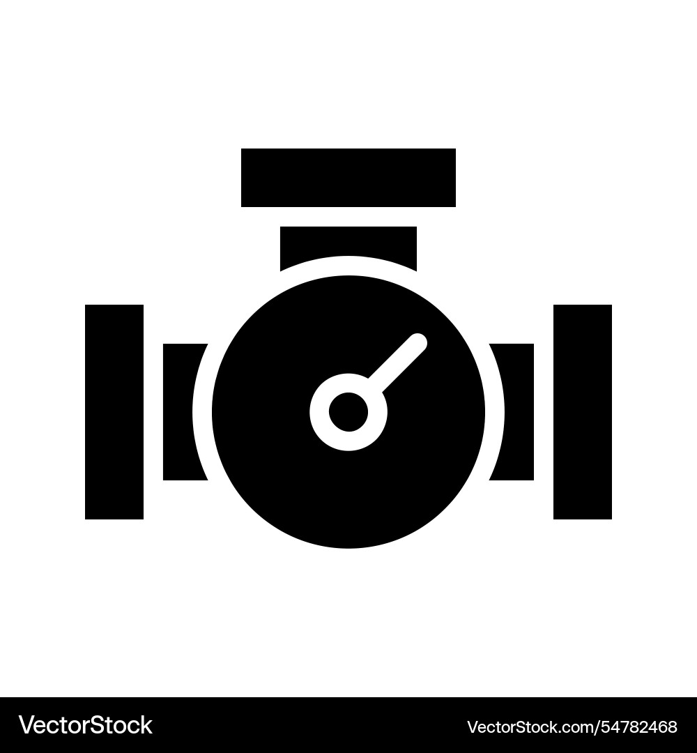 Water meter icon concept of consumption Royalty Free Vector