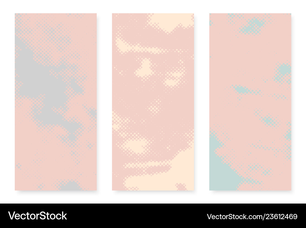 Abstract halftone posters Royalty Free Vector Image