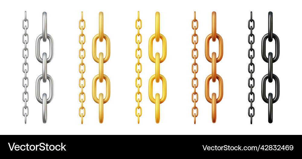 Metal chain Royalty Free Vector Image - VectorStock