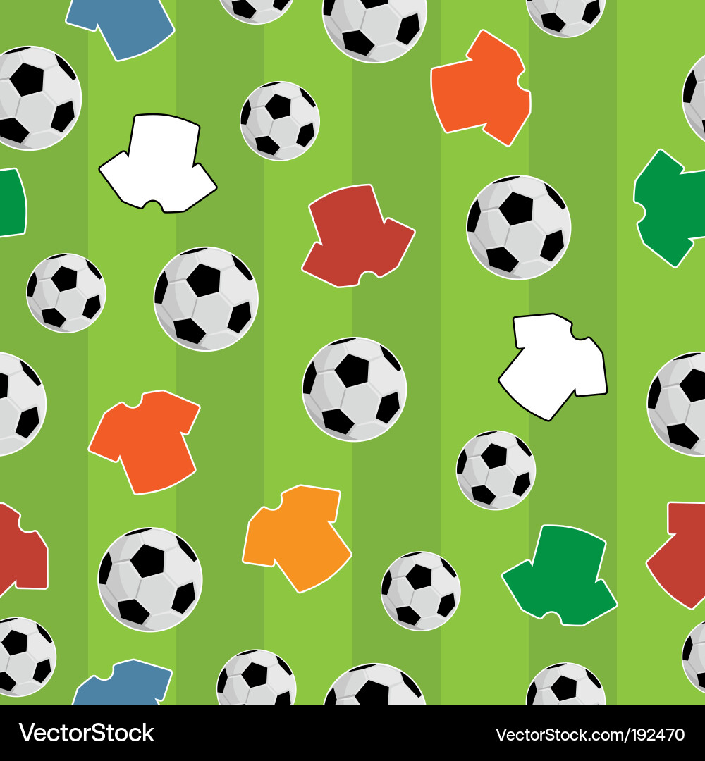 Football pattern Royalty Free Vector Image - VectorStock