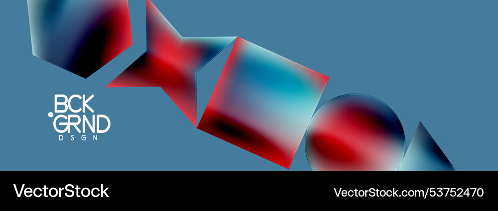 Neon color geometric shapes square triangle circle