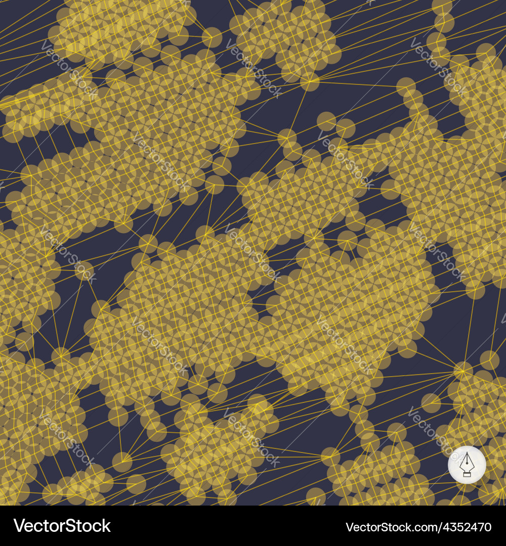 Network Abstract Background 3d Technology Vector Image