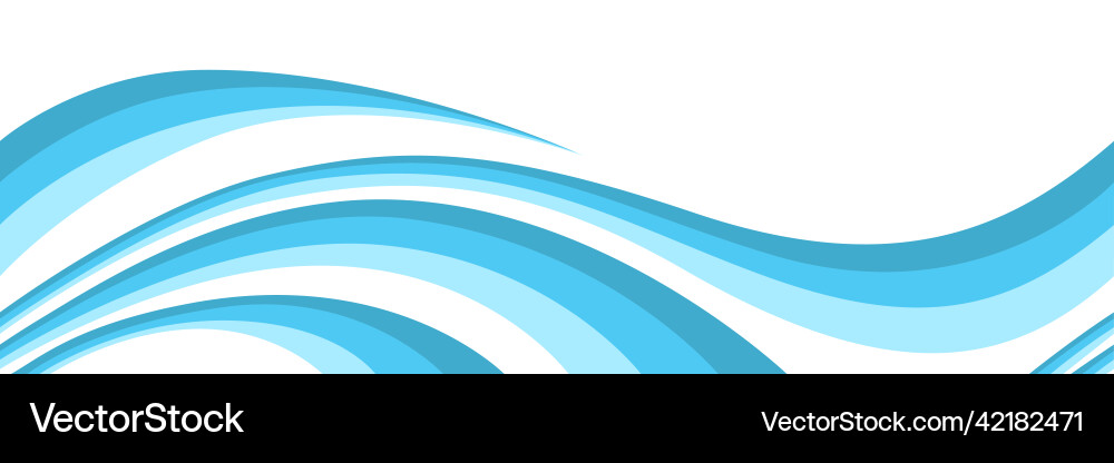 Blue Water Waves Pattern Royalty Free Vector Image