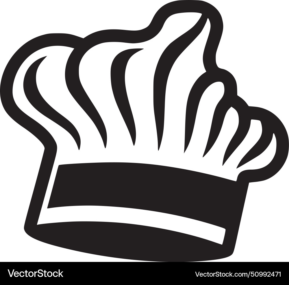 Chef hat - minimalist and flat logo Royalty Free Vector