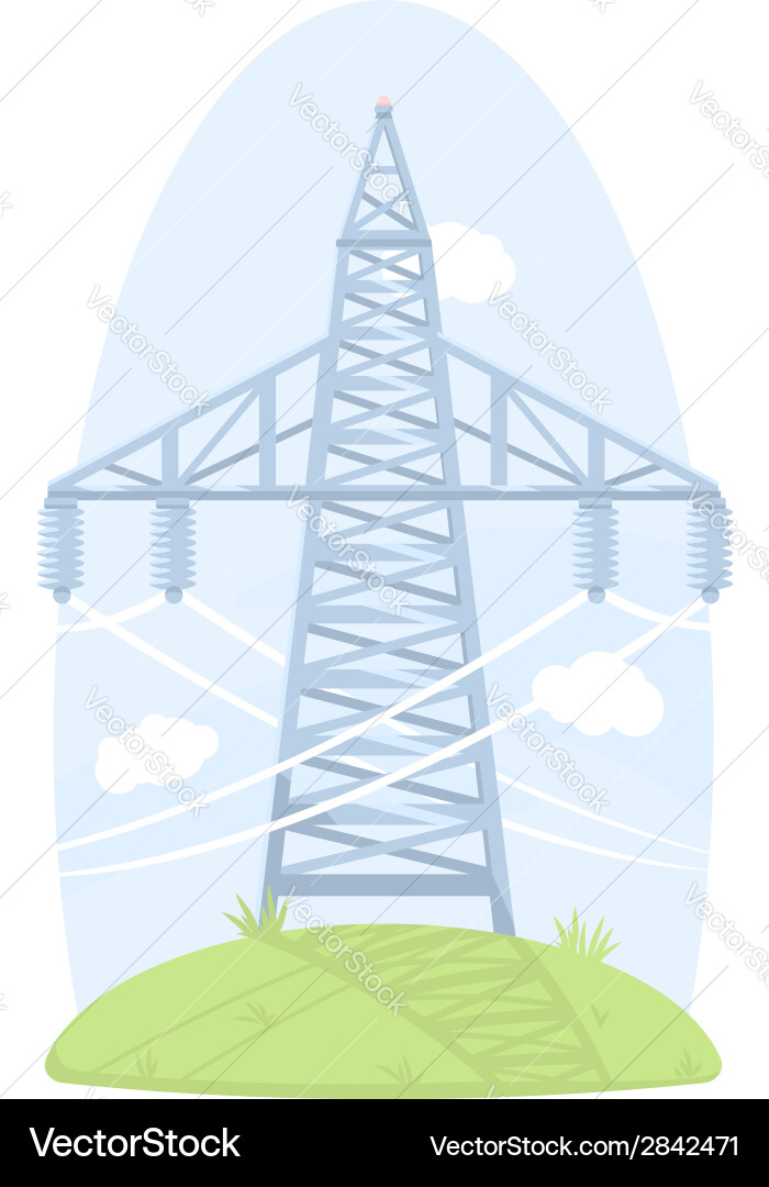 High voltage post Royalty Free Vector Image - VectorStock