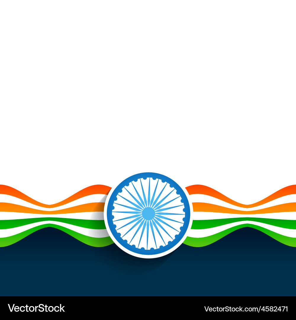 Indian flag design Royalty Free Vector Image - VectorStock