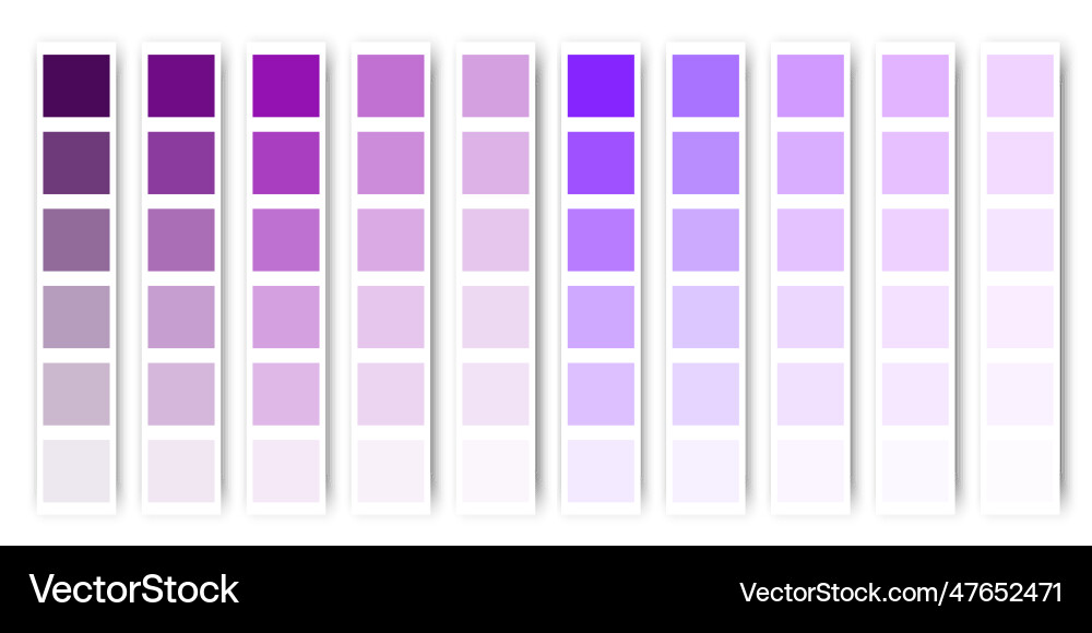Purple color palette pastel tone texture Vector Image