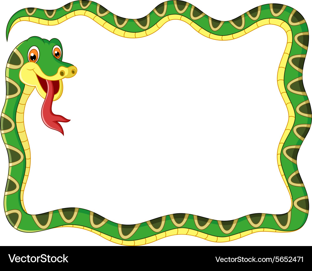 Snake frame Royalty Free Vector Image - VectorStock