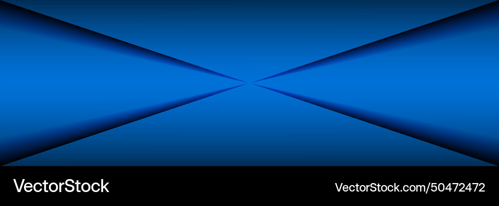 Blue abstract banner template for your header Vector Image