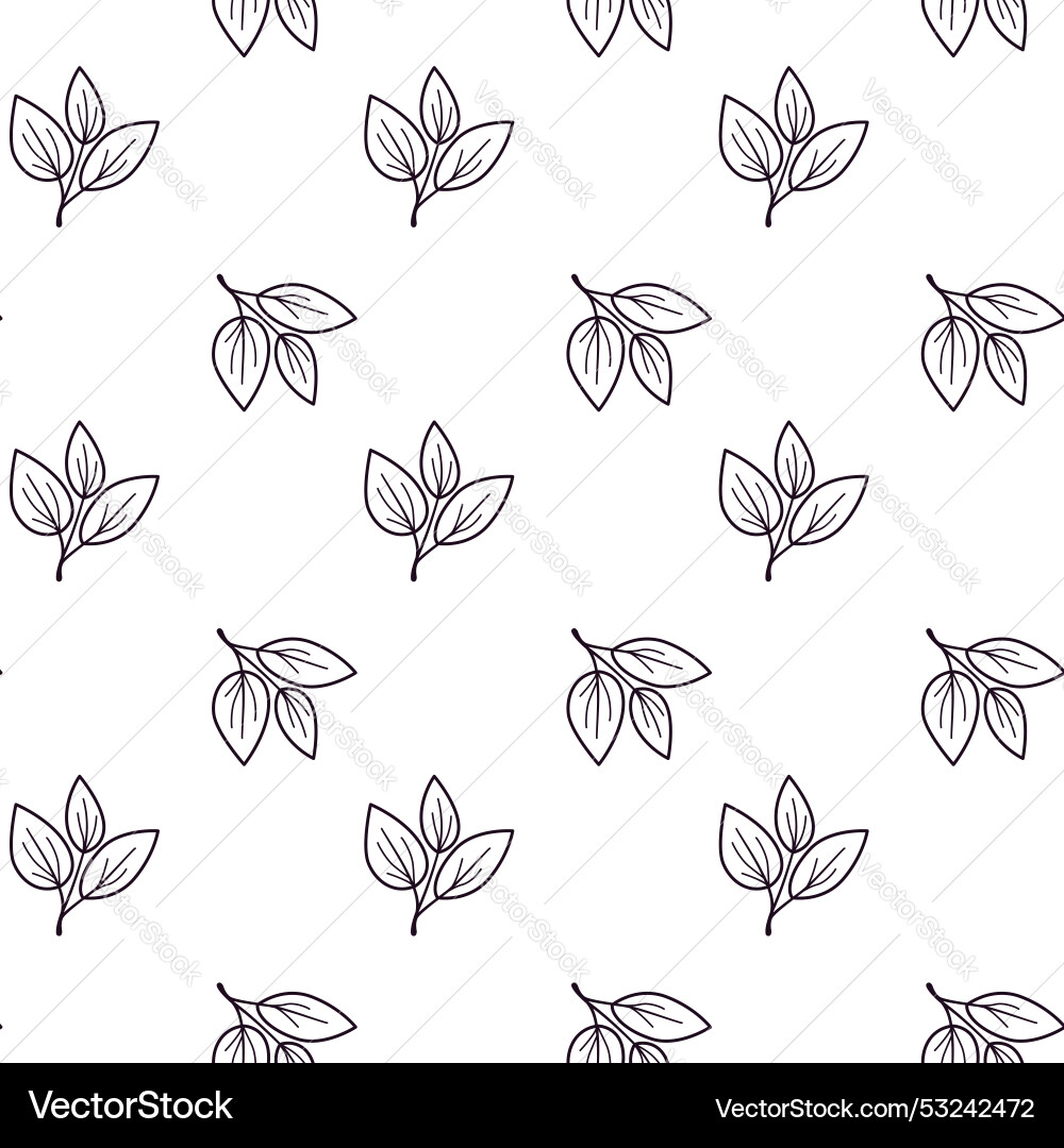 Hand drawn floral pattern design simple ornament Vector Image
