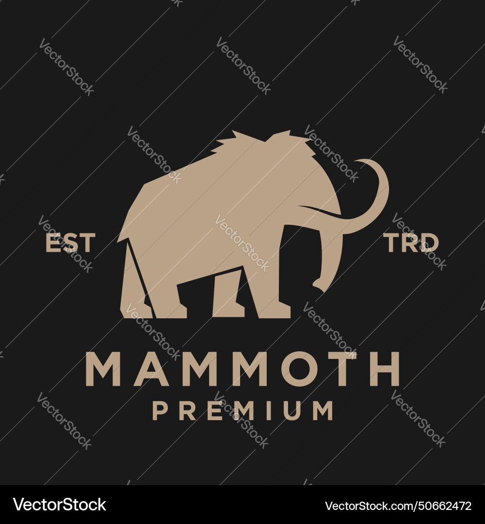 Mammoth logo icon design Royalty Free Vector Image