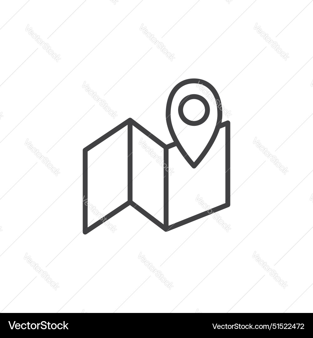 Map icon Royalty Free Vector Image - VectorStock