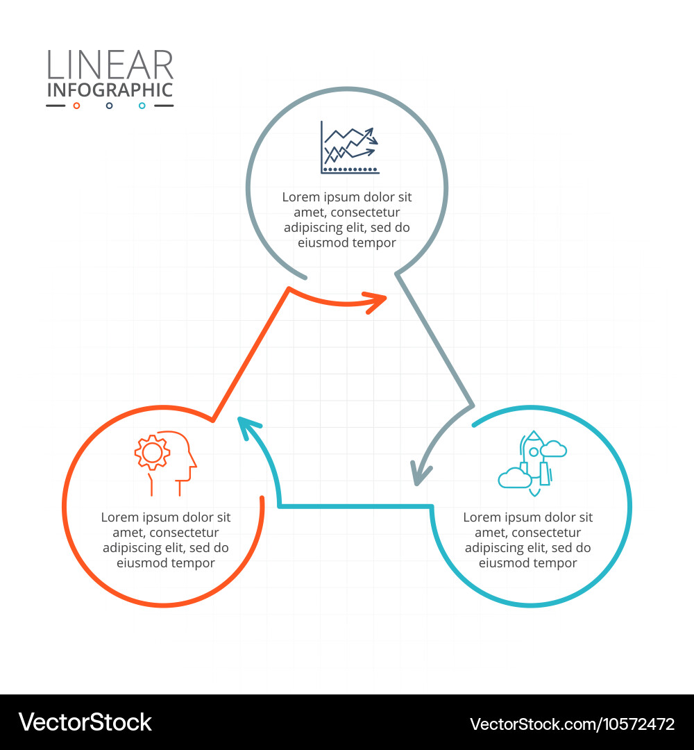 Thin line flat element for infographic Royalty Free Vector