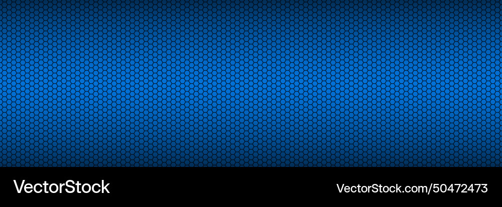 Blue background with hexagonal grid header Vector Image
