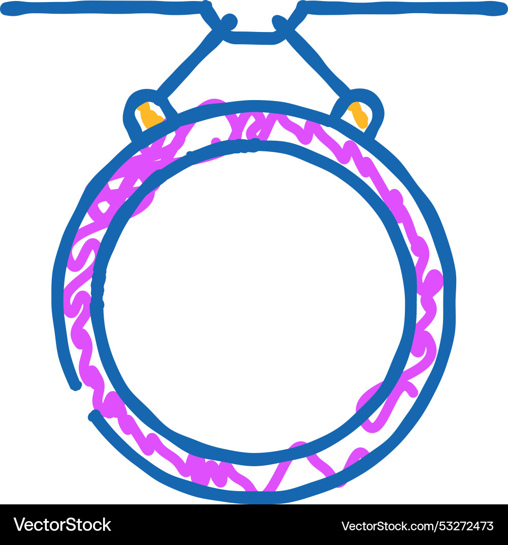 Equipment for training dance exercise icon doodle Vector Image